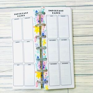 Hand Crafted | Office | Happy Planner Skinny Mini Size Extension Set 6 ...